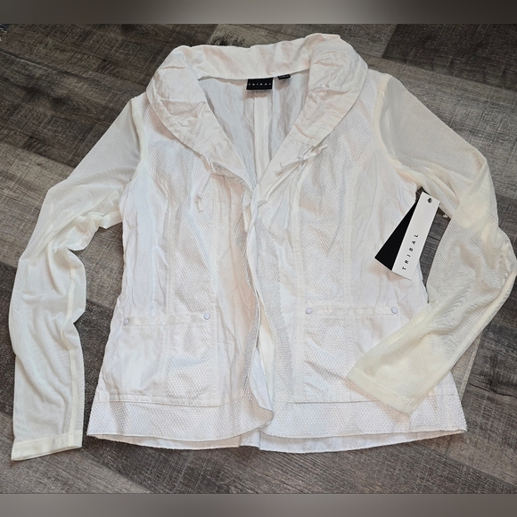 Tribal | Jackets & Coats | Nwt Tribal Mesh White Jacket | Poshmark